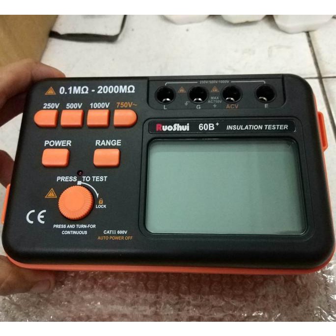 Jual Digital Insulation Resistance Tester 1000V precision megger ...