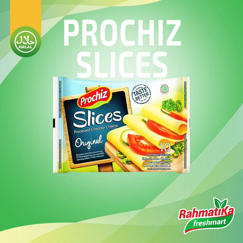 Jual Prochiz Slices / Keju Cheddar 10 Lembar 170 gram | Shopee Indonesia