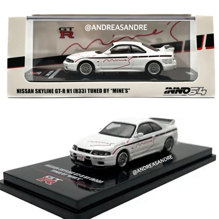 Jual PROMO!!! INNO 1/64 NISSAN SKYLINE GTR R33 TUNED BY MINE'S MINES ...