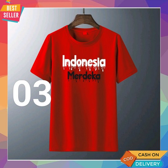 Jual Kaos Agustusan Anak Baju Hari Merdeka Cewek Cowok Hut Ri Ke 78 Pakaian ((Ib))Kaos Dewasa 17 ...