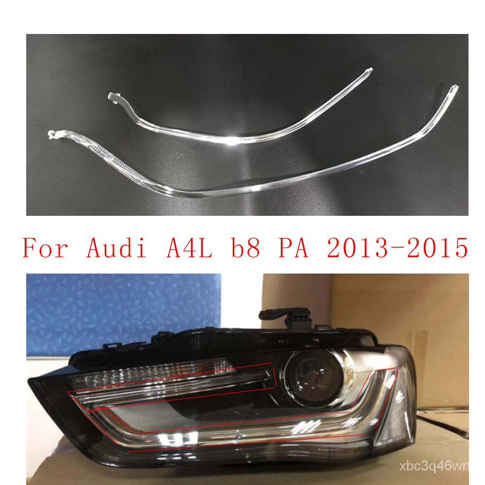 Jual &For Audi A4L A4 b8 PA 2013-2015 Car DRL Headlight Light Guide Plate Daytime Running Light ...
