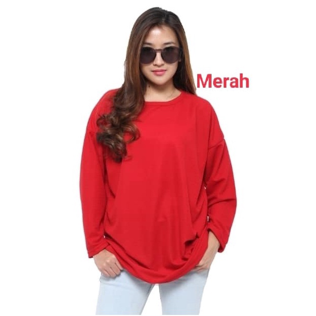 Jual Terkini!! Kaos polos PANJANG wanita MERAH / oblong cewek lengan ... Jual Terkini!! Kaos polos PANJANG wanita MERAH / oblong cewek lengan ...