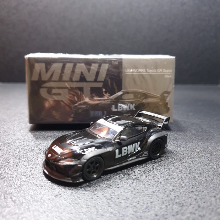Jual FLASH SALE!!! MINI GT 236 TOYOTA GR SUPRA LBWK LB WORKS BLACK ...