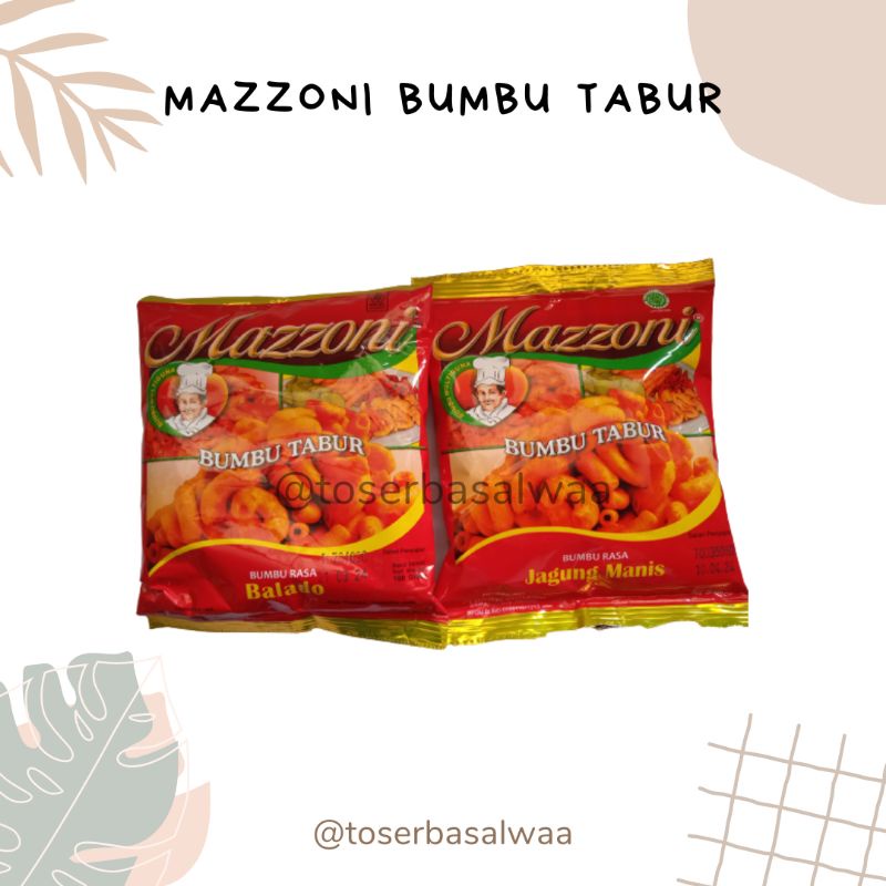 Jual Bumbu Tabur Mazzoni 100 Gram Aneka Rasa Bumbu Bubuk Bumbu Balado ...
