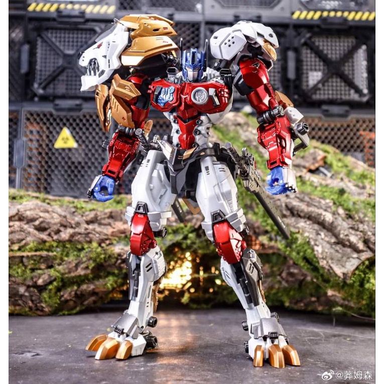 Jual MC / NT Leonidas Muscle Bear Leo prime beast Wars robot singa ...