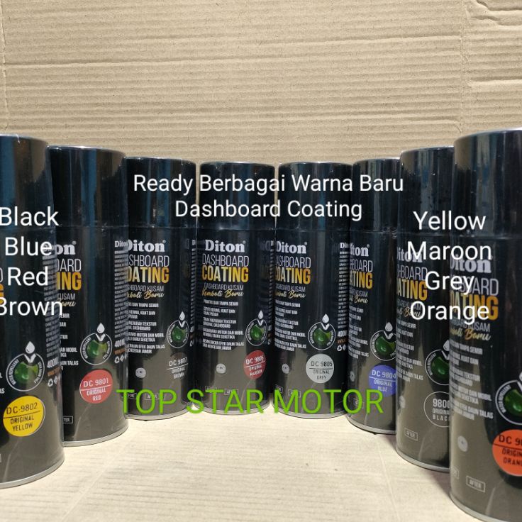 Jual Harga Heboh Cat Semprot DITON PREMIUM DASHBOARD COATING ORIGINAL ...
