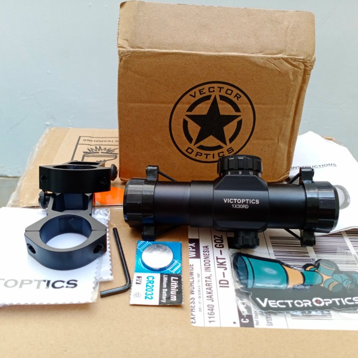 Jual Terlaris Import Victoptics 1X30 Red Dot Scope Reddot Tube 30Mm By ...