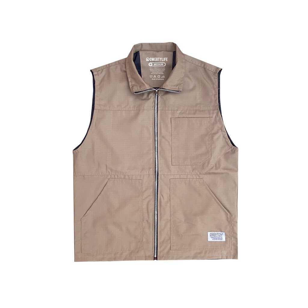 Jual Qwertylife Vest Piace Ripstop Basic Polos - Unisex | Shopee Indonesia