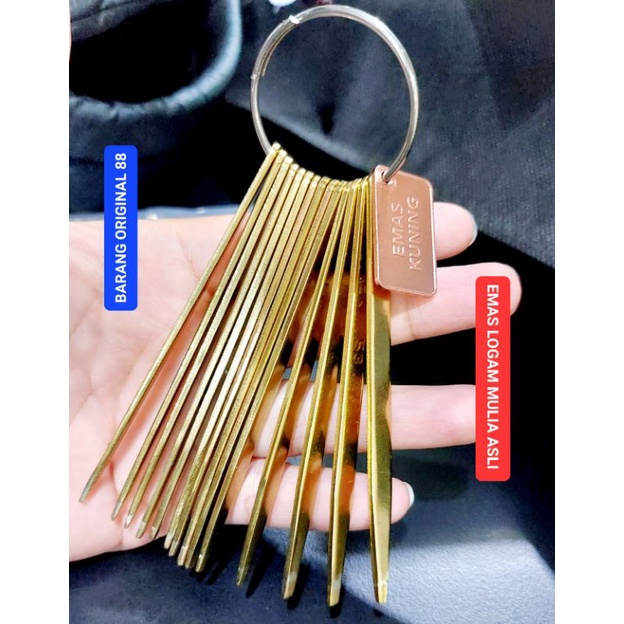 Jual ALAT UKUR TESTER JARUM UJI KADAR EMAS KUNING ANTAM ASLI ORIGINAL 6 ...