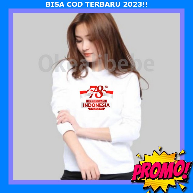 Jual Kaos Kemerdekaan 2023 Terbaru Pakaian Atasan Dirgahayu Kaos Merah Putih Atasan Hut Ri Ke 78 ...