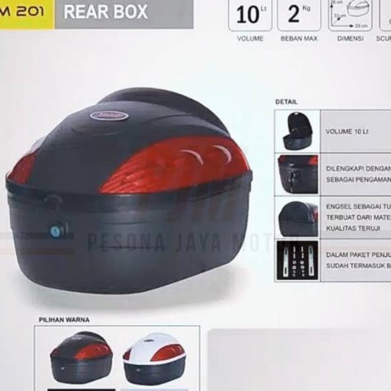 Jual Kualitas Dijamin Box Motor Box Belakang Motor KMI Type 201 ...