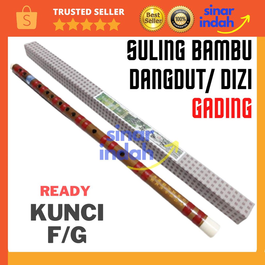 Jual Seruling Bambu Tradisional Cina Suling Chinese Dizi Gading ...