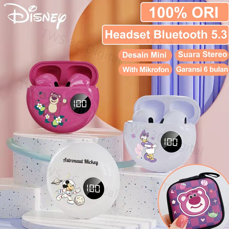 Jual Recomended!.. 100% Original Disney Earphone Bluetooth 5.3 TWS ...