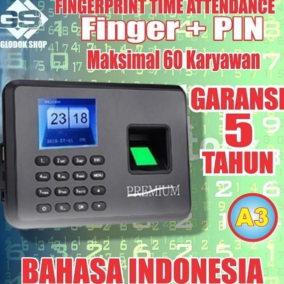Jual MESIN ABSENSI / MESIN ABSEN / SIDIK JARI / FINGER PRINT A3 | Shopee Indonesia