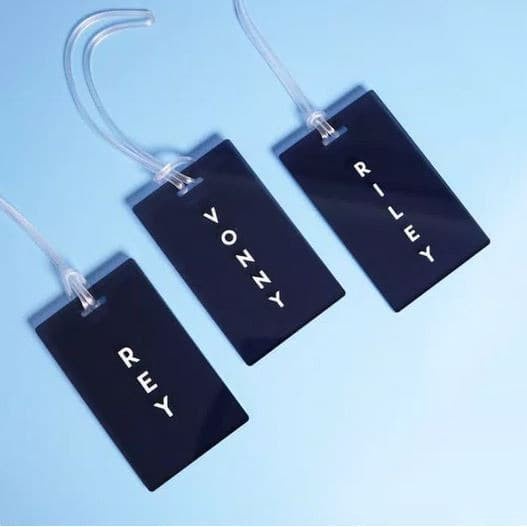 Jual Custom Luggage Tag Tas Label Gantungan Koper Nama Travel Design ...