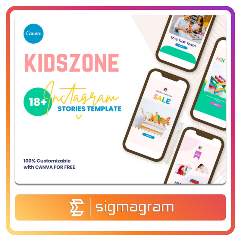 Jual Template Social Media dan Insta Stories - Tema Kidszone | Shopee ...