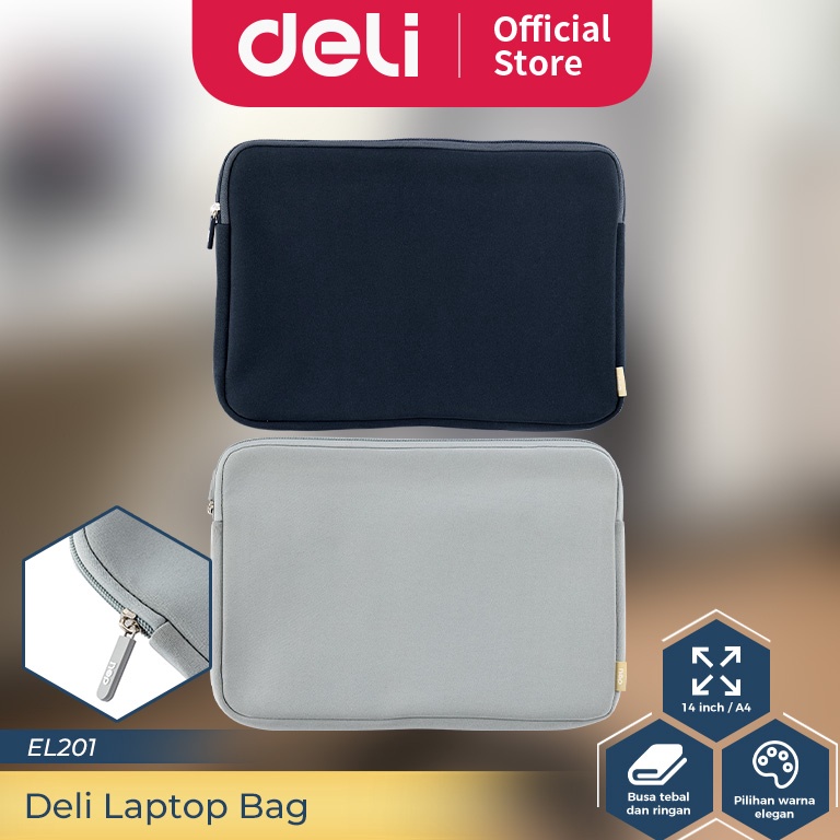 Jual SIAP KIRIM!. Deli Laptop Bag / Tas Laptop Sleeve Case Pelindung ...
