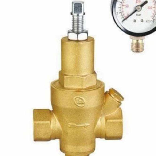Jual Prv Pressure Reducing Valve Kuningan Drat 1/2" Inch /Prv Bronze ...
