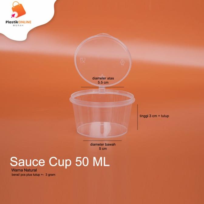 Jual monggo] Cup saos 50 ml | Cup sambal | Cup Mayones | Sauce cup ...