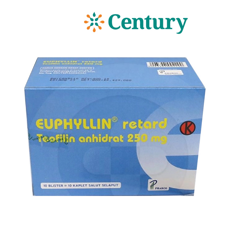 Jual EUPHYLLIN RETARD TAB FC 1 STRIP ISI 10 TAB/ ASMA / BATUK | Shopee ...