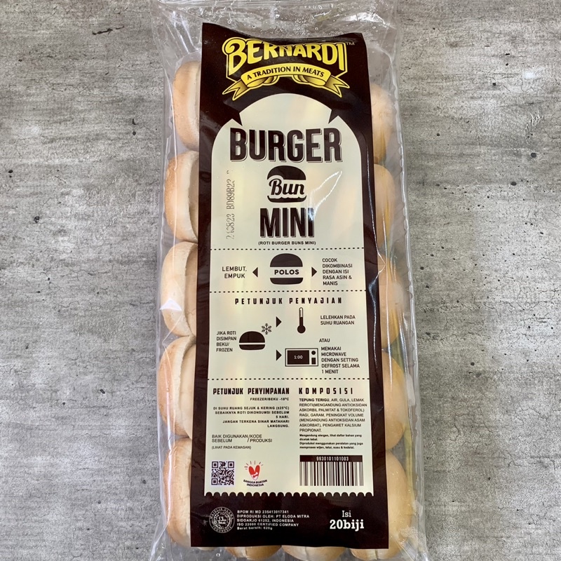 Jual Bernardi Roti Burger Mini Polos | Shopee Indonesia