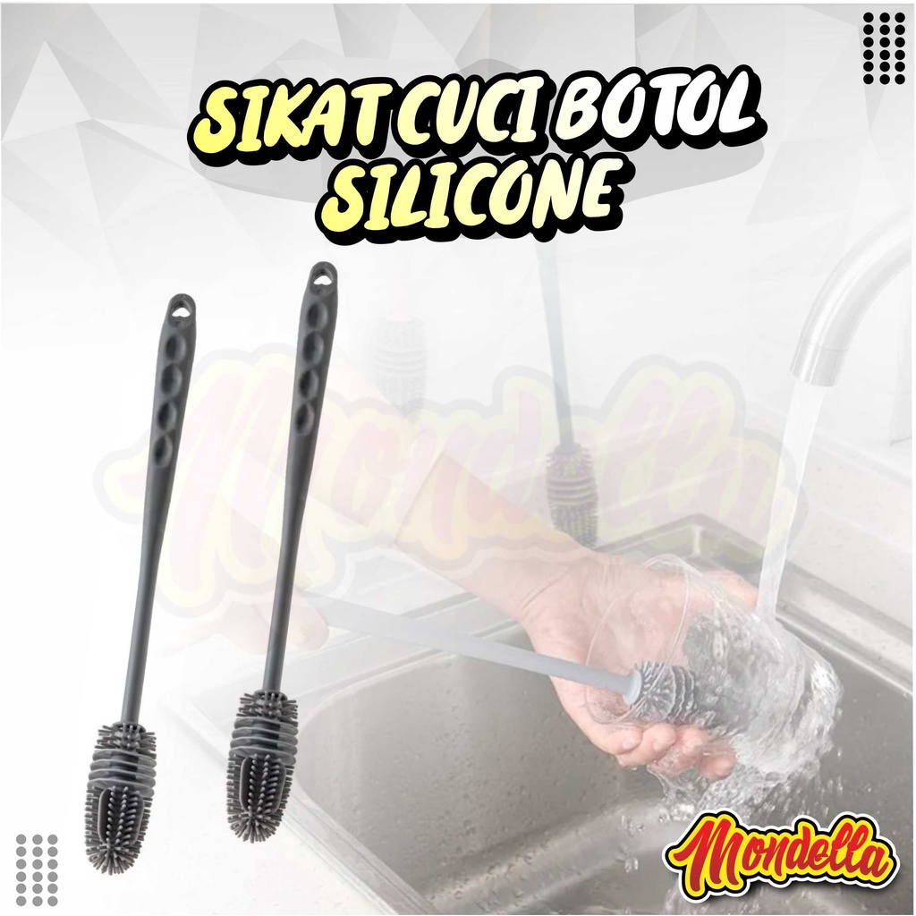 Jual Sikat Pembersih Botol Silicone Alat Cuci Botol Silikon Pembersih ...