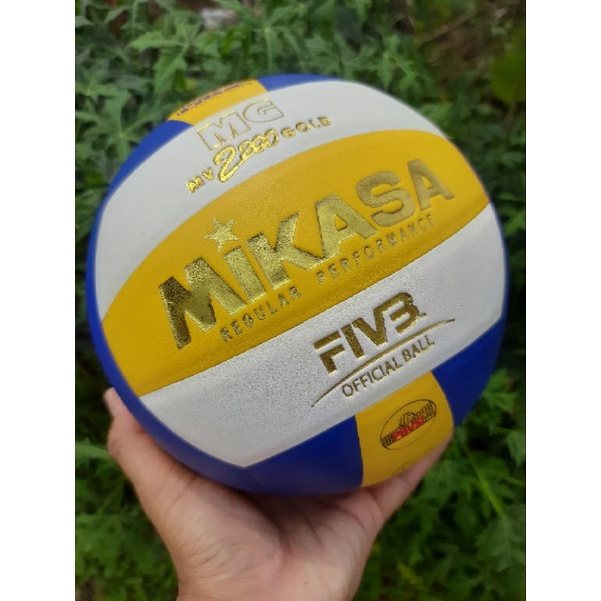 Jual BOLA VOLLY MIKASA MV 22000 SUPER GOLD SEMI ORIGINAL/BOLA VOLLI ...