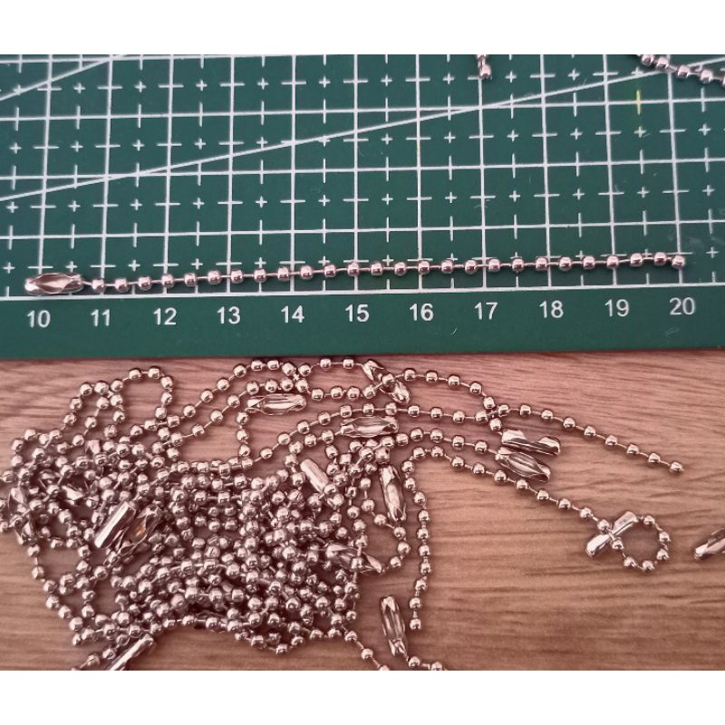 Jual rantai lada/rantai kuku/rantai label/gantungan kunci | Shopee ...