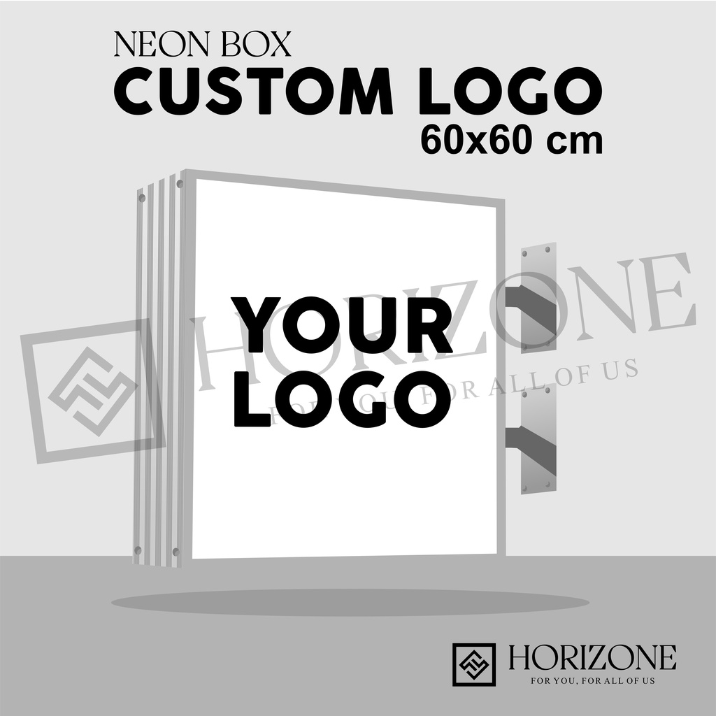 Jual Neon Box Akrilik Custom Logo 60x60 Cm | Shopee Indonesia