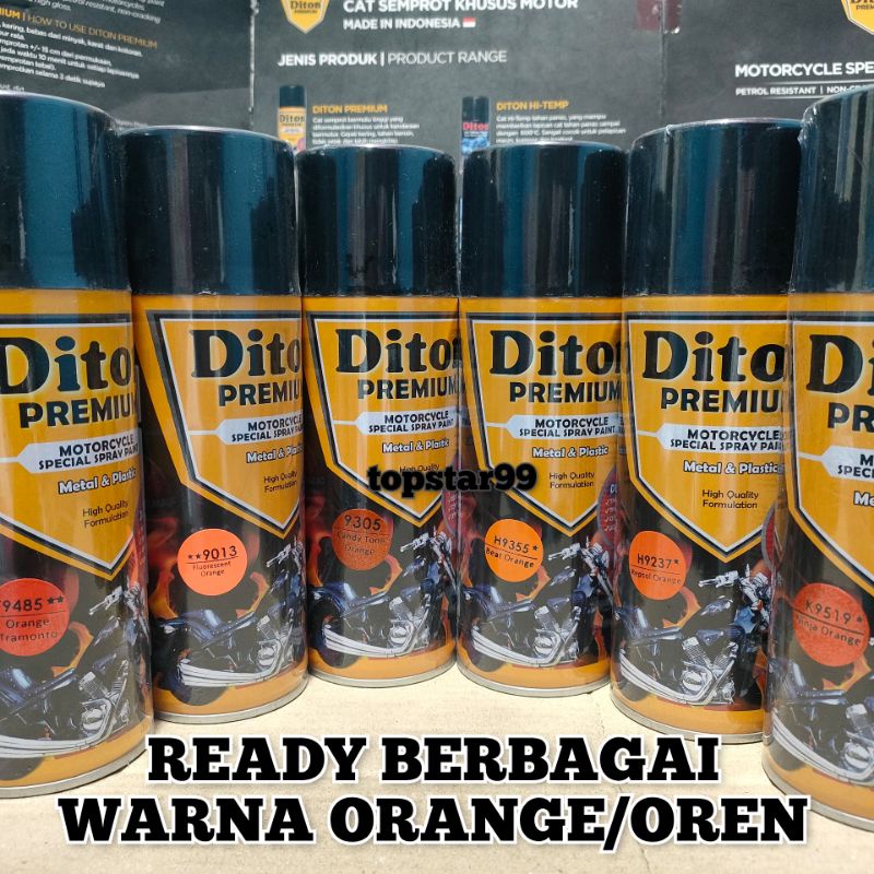 Jual Diton Premium Pilox Pilok Cat Semprot Ready Berbagai Warna Oren ...