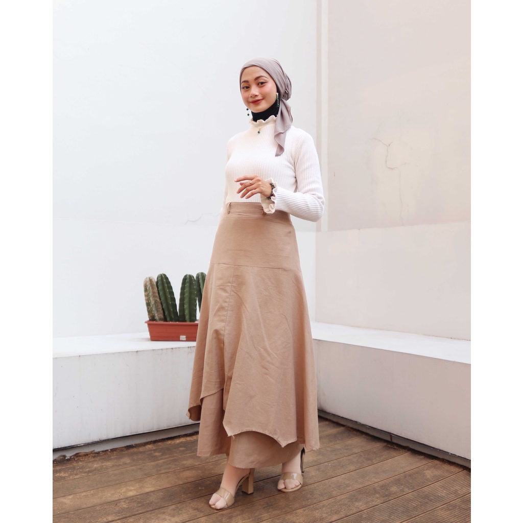 Jual Rok Korea Layer Rok Maxi Wanita Mrs6 | Shopee Indonesia