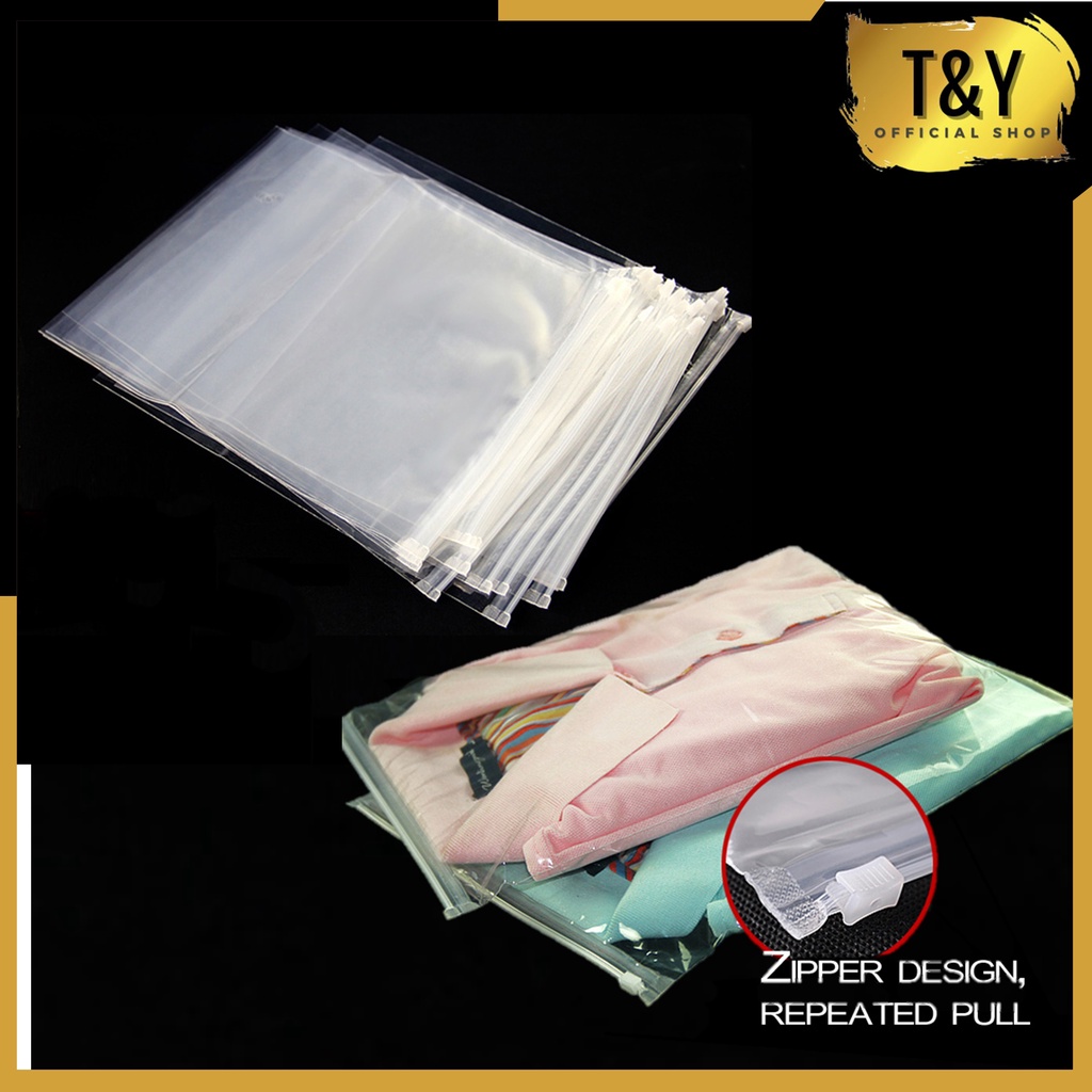 Jual T&Y Ziplock Bag Pvc Transparan Bening Travel Pouch Serbaguna Polos ...