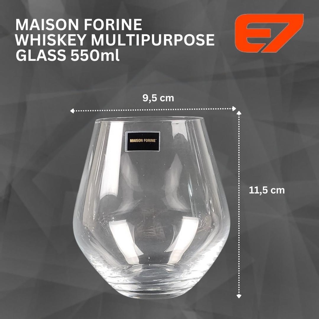 Jual Maison Forine Marta Multipurpose Glass Gelas Kaca Bening 550ml ...