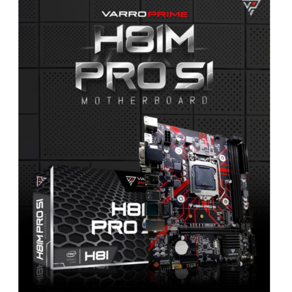 Jual Mainboard H81 Varro Pro SI Motherboard Gaming Socket LGA 1150 H81M PRO S1 DDR3 Intel 1150 ...