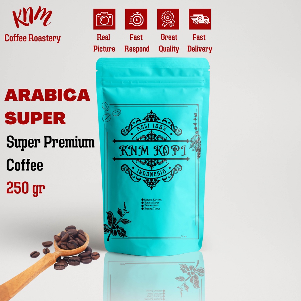 Jual KNM Coffee Roastery - Kopi Arabika Super 250gram | Shopee Indonesia