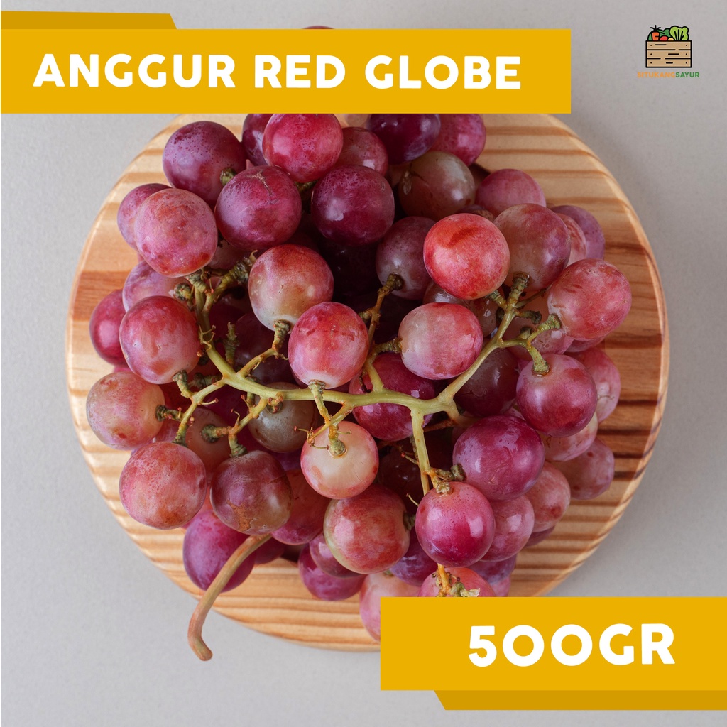Jual Buah Anggur Ungu Red Globe | 500gr (Kota Bandung & Sekitar ...