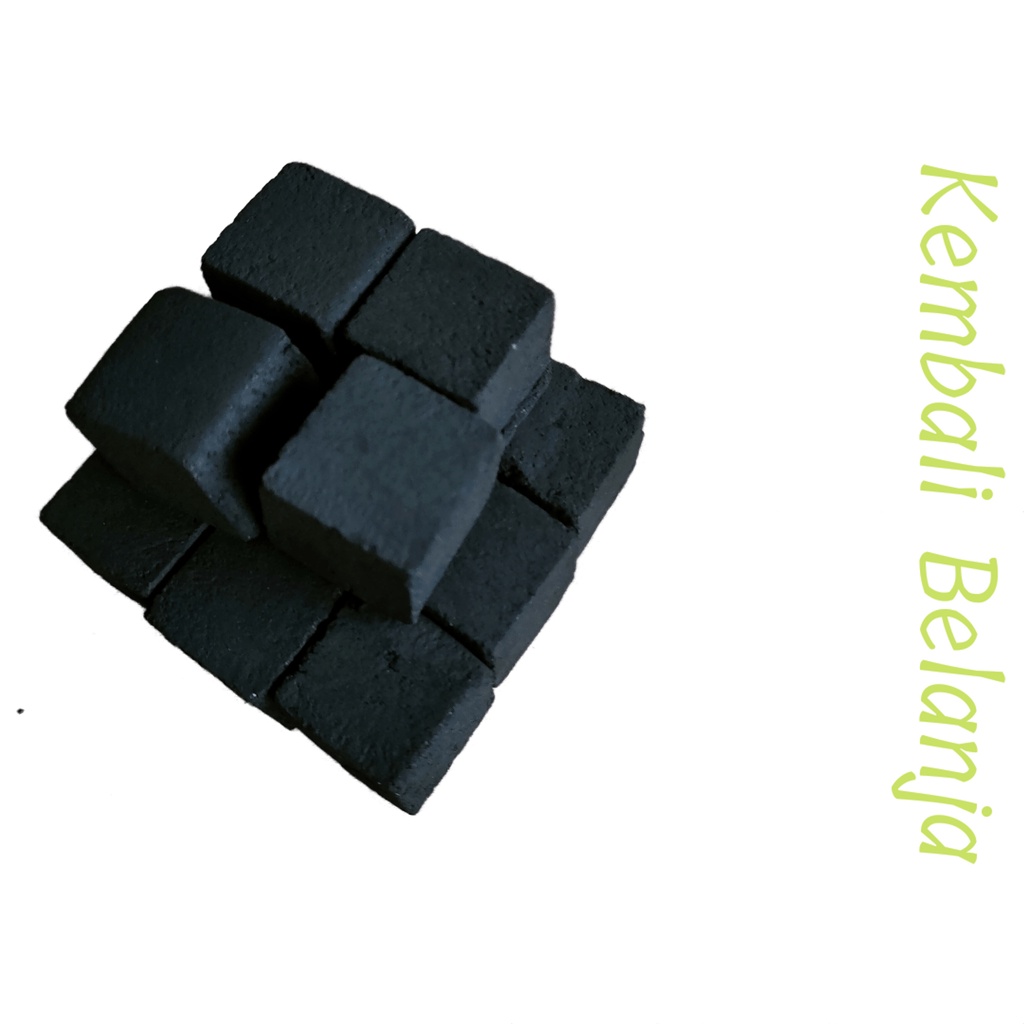 Jual Arang Briket Kotak 1 Kg/ Arang Kotak Kubus/Areng Batok Kelapa ...