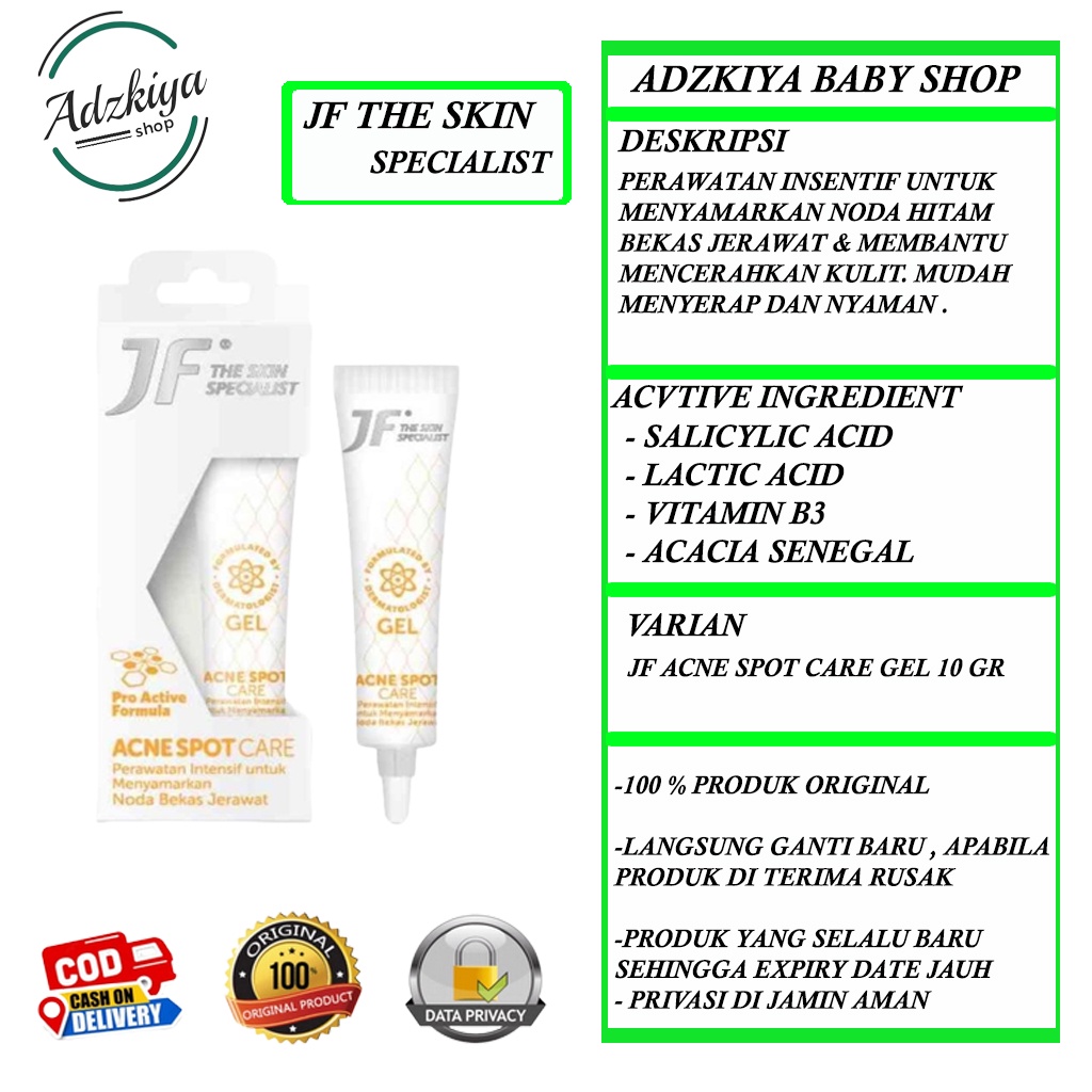 Jual JF Acne Spot Care Gel (DIJAMIN ASLI) | Shopee Indonesia