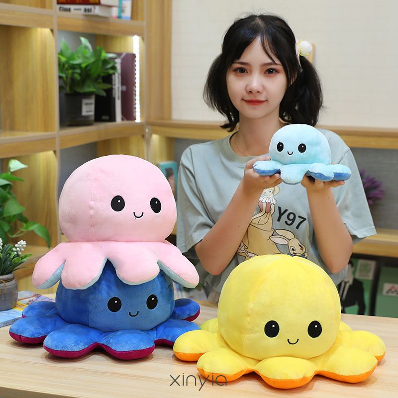 Jual Boneka Model Hewan Laut Gurita Bolak Balik/Boneka Murah Dan ...