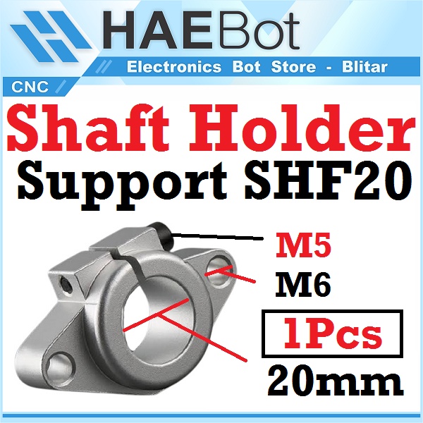 Jual [HAEBOT] Shaft Support As Holder Bracket SHF20 20mm Dudukan Linear ...