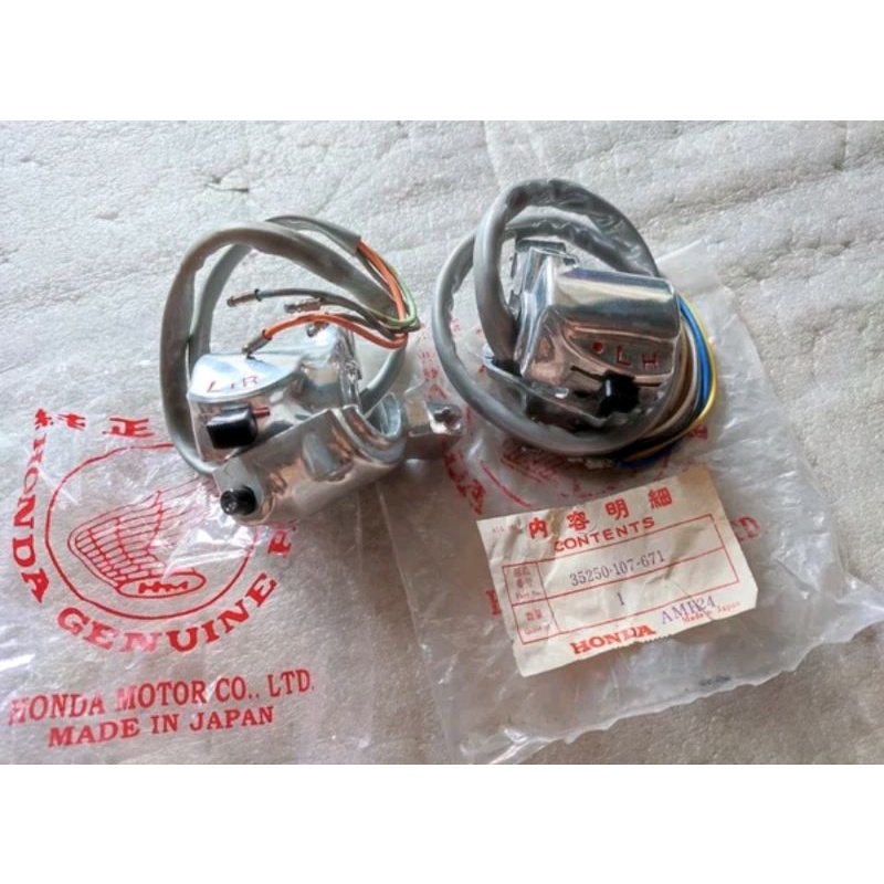 Jual holder set holder kanan kiri honda cb100 cb125 s90 kabel abu abu ...