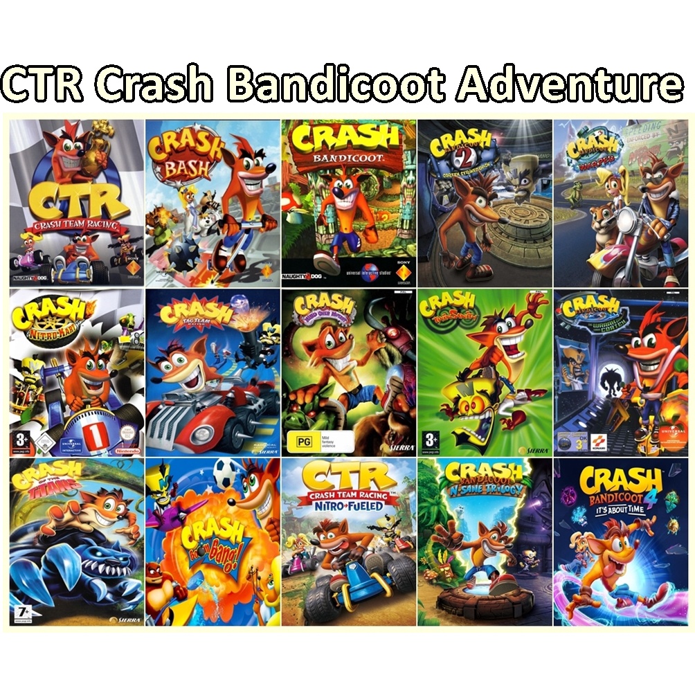Jual CTR Crash Bandicoot Adventure Game untuk Komputer PC Laptop KOLEKSI LENGKAP TERBARU ...