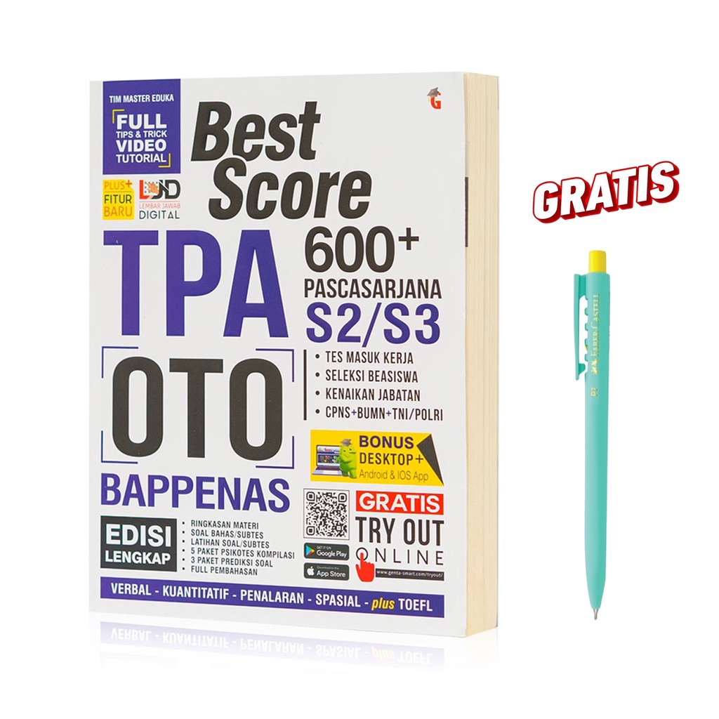 Jual BEST SCORE TPA OTO BAPPENAS PASCA SARJANA S2 S3 | Shopee Indonesia