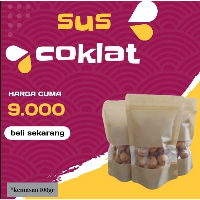 Jual KUE SUS COKLAT KEMASAN 100gr | Shopee Indonesia
