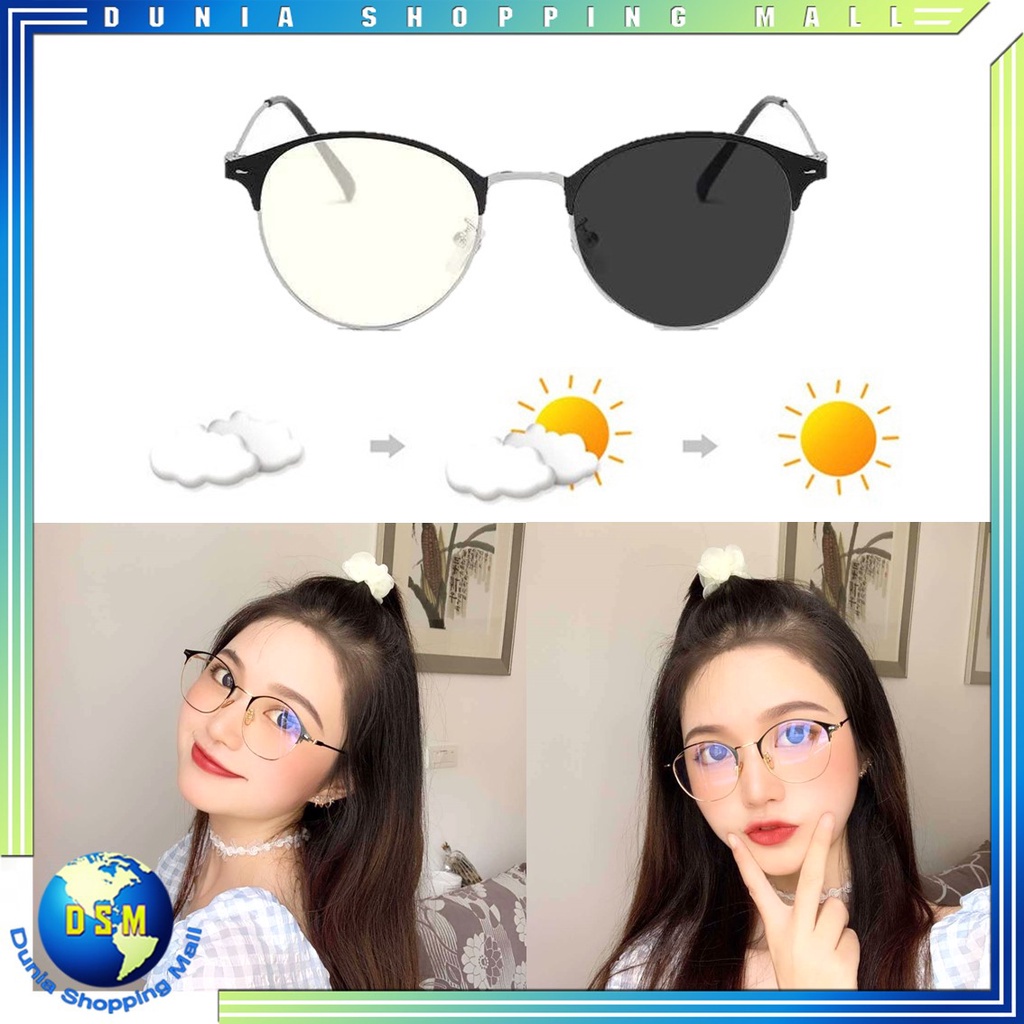 Jual DSM Kacamata Photocromic Anti Radiasi 6492 Kaca Mata Wanita Pria ...