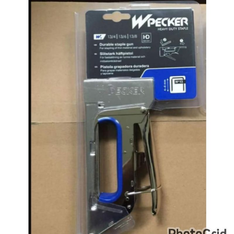 Jual Stapler W-pecker / wpecker/ staples heavy duty besar / nail gun ...