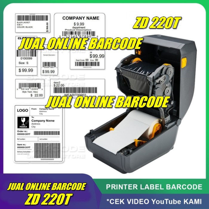 Jual ZEBRA ZD220 - ZD230 PRINTER CETAK LABEL JNT - WAHANA - POS ...
