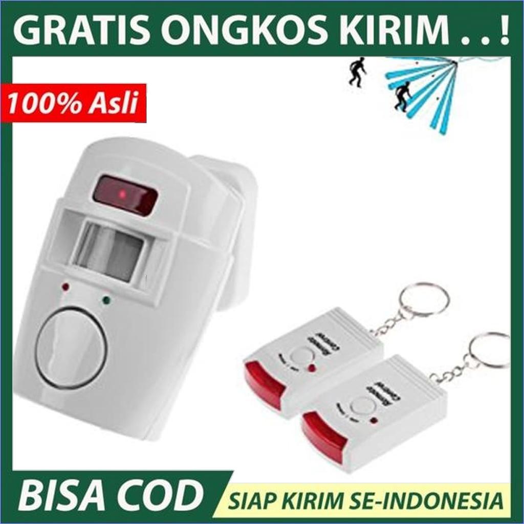 Jual ALARM SENSOR GERAK DUAL REMOTE/ALARM BELL RUMAH ANTI MALING | Shopee Indonesia
