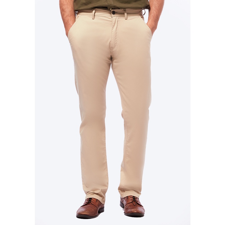 Jual WOOD Regular Fit Basic Chinos Pants 2-OPXBSC522O041 Sand | Shopee ...