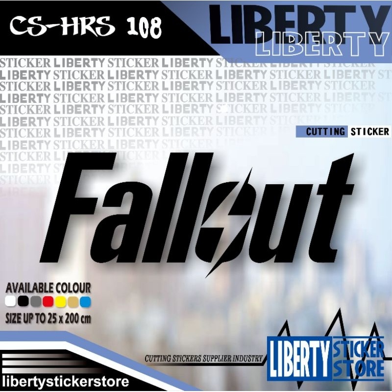 Jual Cutting sticker fallout logo l Cutting stiker fallout logo l ...